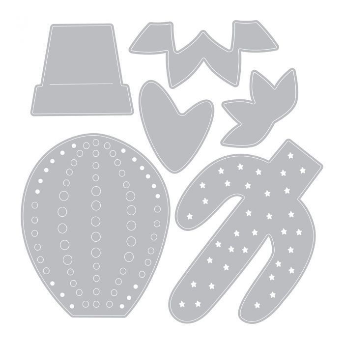 Sizzix Stanze Thinlits Cacti Kaktus 661700 | Sizzix-661700
